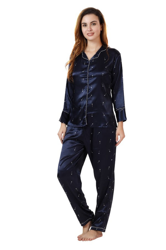 Notched Collar Pajama Sets – AV2